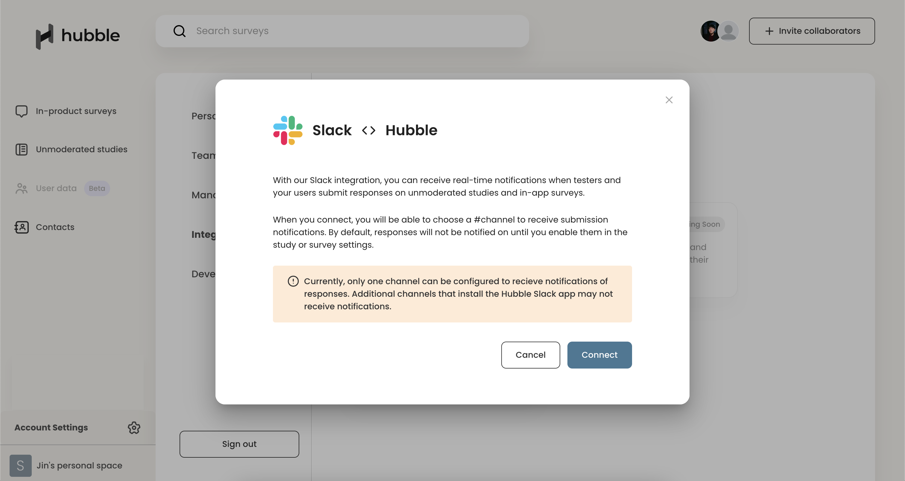 How do I connect my Slack account to Hubble? – Hubble