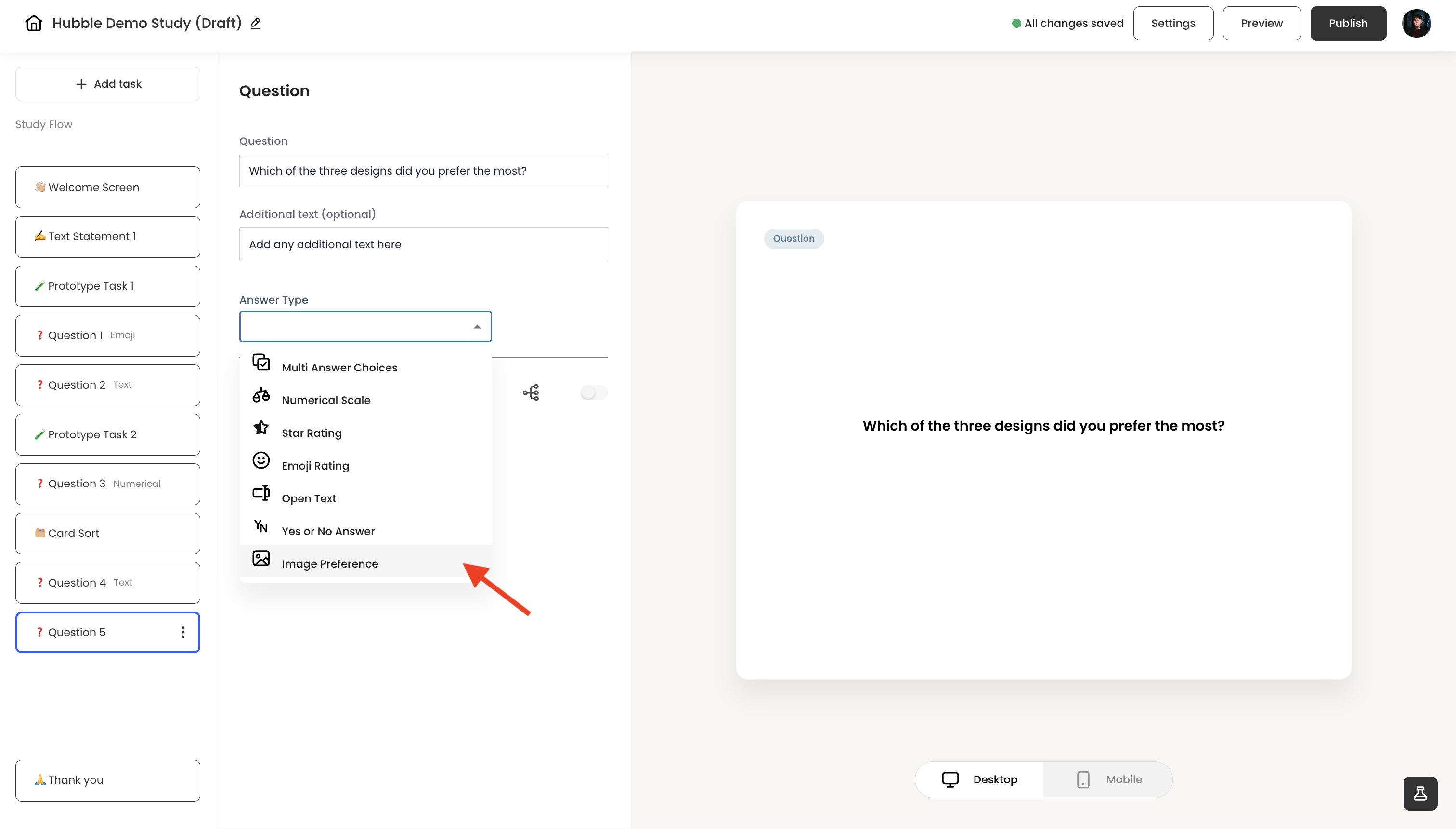What are image preference questions and how do I use it? – Hubble
