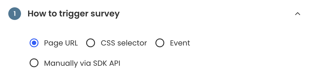 What are the different trigger methods in in-product surveys? – Hubble